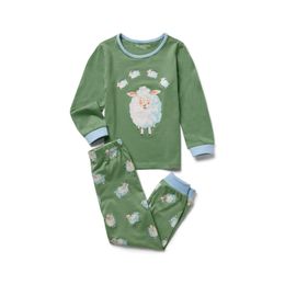 Tchibo - Kinder-Pyjama - Jungen - Gr. 98/104 - blau/print
