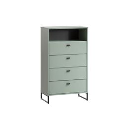 Tchibo - Highboard »Janne« - 60x33x104cm - schwarz - Holz / Metall