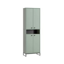 Tchibo - Flurschrank »Janne« - 60x33x185,5cm - schwarz - Holz / Metall
