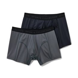 Tchibo - 2 Sport-Slipboxer - Herren - Gr. S/4 - schwarz