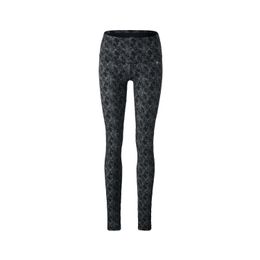 Tchibo - Highwaist-Tight - Damen - Gr. XS - schwarz/jacquard
