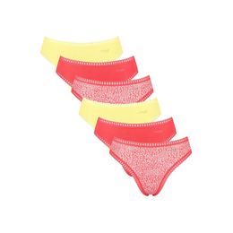 Sloggi Slip 'GO Crush' Damen Gr&ouml;&szlig;e XXL zitronengelb / rot