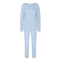 Triumph Pyjama ' Timeless Sensuality ' Damen Gr&ouml;&szlig;e S/M hellblau Winterkleid