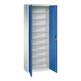 C+P Magazinschrank Serie 13, 1980x700x300mm, 7035/5010 ; C + P M&ouml;belsysteme (133113-20|S10323)