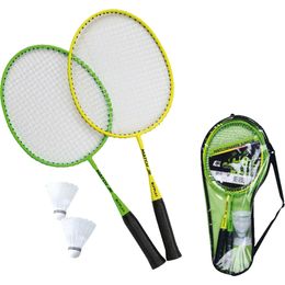 Sunflex sport Matchmaker Junior Badmintonset mit 2 Schl&auml;gern mit verk&uuml;rztem Schaft 2 Federb&auml;llen in Nylontragetasche - Spielsachen
