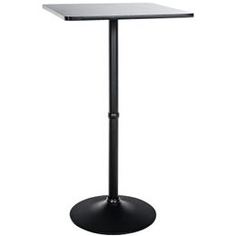 CLP Stehtisch Quadratisch I Eckige Tischplatte 60 X 60 CM Stabiles Metallgestell