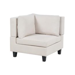 Beliani Sofaelement UNSTAD in Beige/Schwarz - (W) 76 x (H) 72 x (L) 76 cm | Gr.: onesize