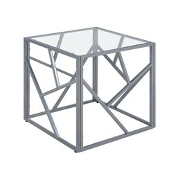 Beliani Beistelltisch ORLAND in Silber - (W) 50 x (H) 50 x (L) 50 cm | Gr.: onesize