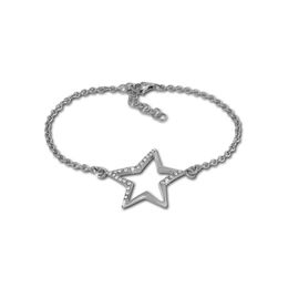 Amello Armband Edelstahl ca. 18,5cm bis 21m Stern | Gr.: onesize
