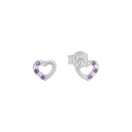 Prinzessin Lillifee Ohrstecker Silber 925, rhodiniert in Lila | Gr.: onesize