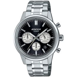 Casio Edifice Chronograph Herrenuhr Stahl/Schwarz | Gr.: onesize