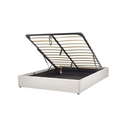 Beliani Doppelbett DINAN in Beige - (W) 167 x (H) 31 x (L) 214 cm | Gr.: onesize