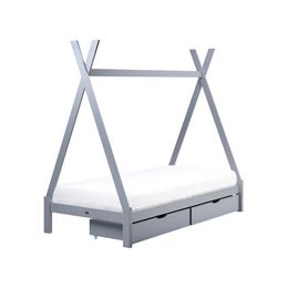 Beliani Kinderbett DEVAY in Grau - (W) 99 x (H) 176 x (L) 208 cm | Gr.: onesize