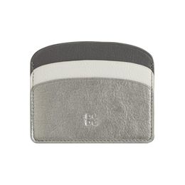 DuDu Boracay Kreditkartenetui Leder 10 cm in silber | Gr.: onesize