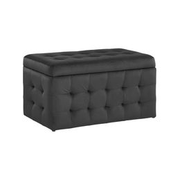 Beliani Ottomane MICHIGAN in Schwarz - (W) 72 x (H) 40 x (L) 42 cm | Gr.: onesize