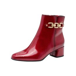 Marco Tozzi Stiefelette in DK.RED PAT. | Gr.: 40