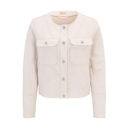 Cartoon Casual-Jacke mit Taschen in beige | Gr.: 46