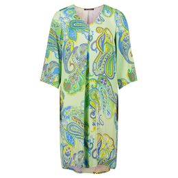 Betty Barclay Sommerkleid mit V-Ausschnitt in Green/Blue | Gr.: 40