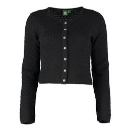 OS-Trachten Strickjacke Quivun in schwarz | Gr.: 38