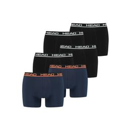 Boxershorts Head Basic Boxer 6P in Black/Blue Orange | Gr.: XL