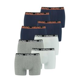 Boxershorts Head Basic Boxer 8P in Grey Combo/Blue Orange | Gr.: S