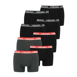 Boxershorts Head Basic Boxer 8P in Black/Grey Red | Gr.: L