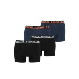 Boxershorts Head Basic Boxer 4P in Black/Blue Orange | Gr.: XXL