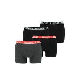 Boxershorts Head Basic Boxer 4P in Black/Grey Red | Gr.: M