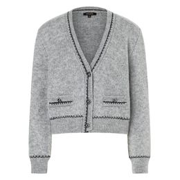 More & More More & More Strickjacke in warm grey melange | Gr.: 40
