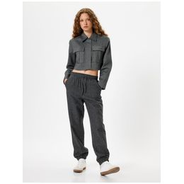 KOTON Hose in Anthrazit | Gr.: 36