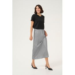 Kaffe Freizeitrock KALOTTE Tight fit in Steeple Gray/Black Dot | Gr.: 42