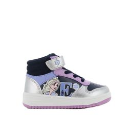 Disney Frozen Sneaker mit Frozen Anna und Elsa Motiv, in Silber | Gr.: 26