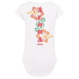 F4NT4STIC Long Cut T-Shirt Aloha in wei&szlig; | Gr.: S