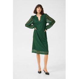 Kaffe Jerseykleid KAmaria A-shape in Dark Green | Gr.: S