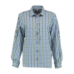 OS-Trachten Trachtenbluse Volima in jeans | Gr.: 52