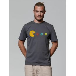 wat? Apparel T-Shirt Pacmännchen in Grau | Gr.: 52
