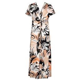 Betty Barclay Midikleid mit Raffung in Schwarz/Braun | Gr.: 44