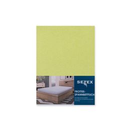 SETEX Frottee-Spannbettlaken in moos | Gr.: 140-160 x 200 cm