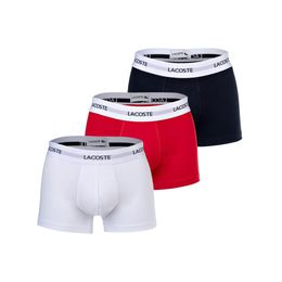 Lacoste Boxershort 3er Pack in Dunkelblau/Wei&szlig;/Rot | Gr.: L