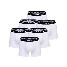 Nike Boxershort 6er Pack in Wei&szlig; | Gr.: M