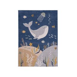 Pergamon Kinder Teppich Maui Kids Ozean in Blau | Gr.: 80 x 150 cm