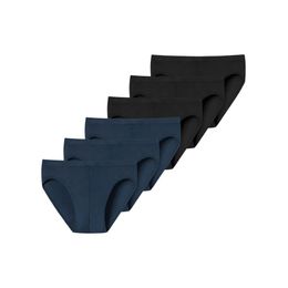 uncover by Schiesser Slip 6er Pack in Schwarz/Dunkelblau | Gr.: XXL