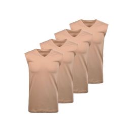 Ragman Unterhemd 4er Pack in Beige | Gr.: S