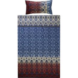 REDBEST Renforcé Bettwäsche in blau | Gr.: 135x200 cm + 40x80 cm