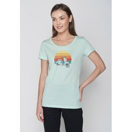 Greenbomb T-Shirt Lifestyle Scooter in Frühlingsgrün | Gr.: M