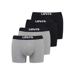 Levi's Levi ́s Boxershort 4er Pack in Schwarz/Grau | Gr.: XL