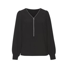 Lascana Langarmbluse in schwarz | Gr.: 34