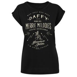 F4NT4STIC T-Shirt Looney Tunes Daffy Duck Vintage Merrie Melodies in schwarz | Gr.: XS