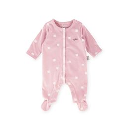 Sigikid Overall mit F&uuml;&szlig;chen und Klappb&uuml;ndchen an den &Auml;rmeln Classic Baby in rosa | Gr.: 50