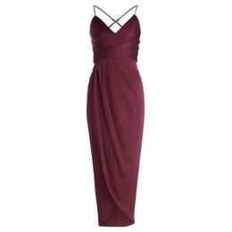 Vera Mont Abendkleid mit Raffung in Deep Dahlia | Gr.: 44
